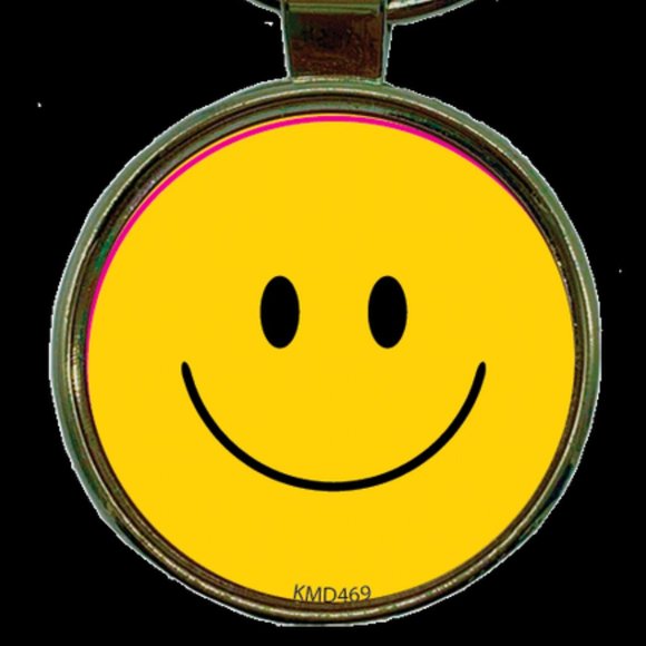 Accessories | Smiley Face Dome Keyring | Poshmark